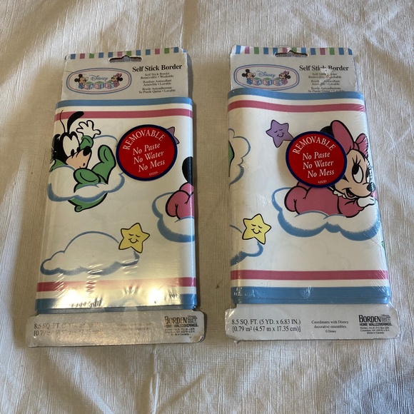 Bordon Wall Coverings | Wall Decor | Two Packs Disney Babies Self Stick ...